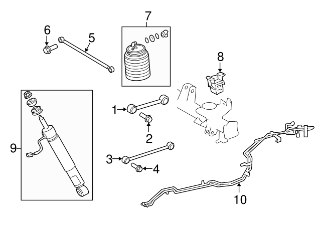 4853069575 - 2010-2020 Lexus GX460 Front Left & Right Suspension Shock ...