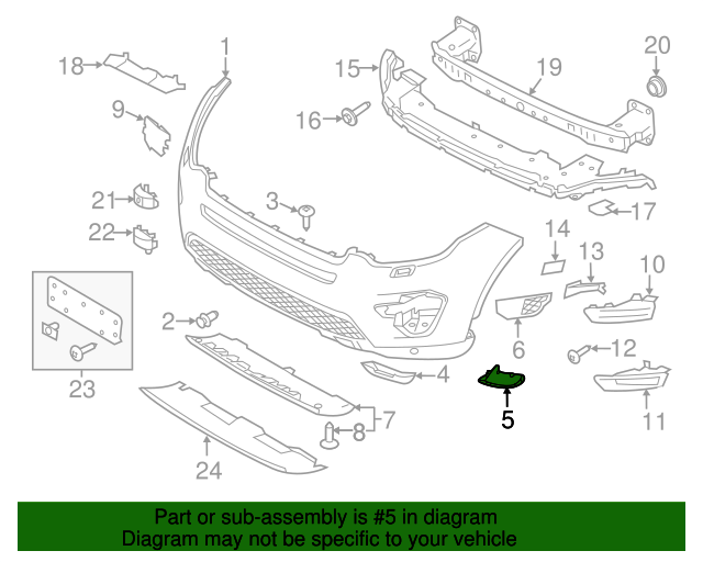 2018-2019 Land Rover Discovery Sport Air Inlet LR110429 | JaguarParts.com