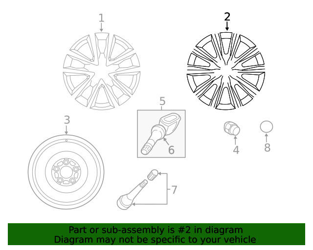 2019-2023 Mazda 3 Wheel, Alloy 9965b57080 | TascaParts.com