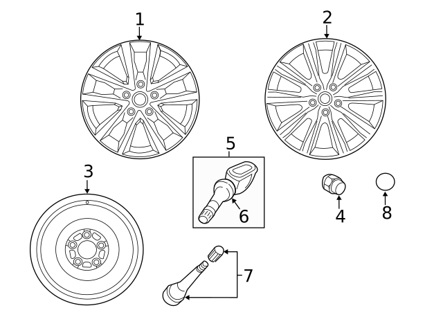 2019-2024 Mazda 3 Wheel, Alloy 9965-N0-6560 | OEM Parts Online