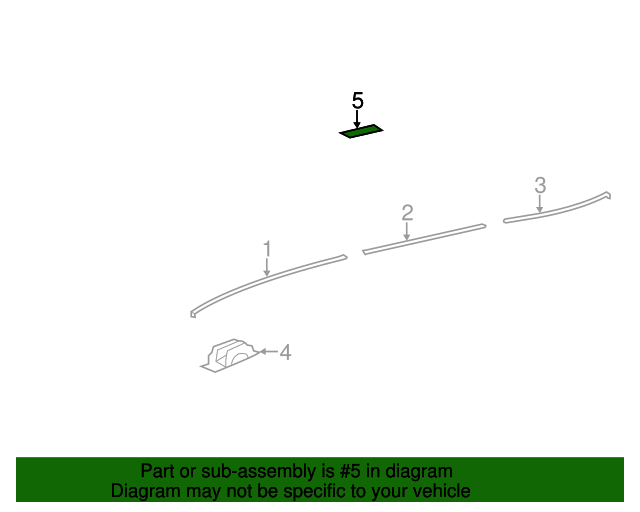 Genuine Toyota 75596-0E040 Roof Mount Cover Body fta.com.tr