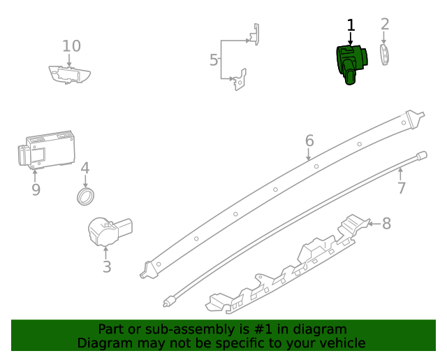 66207927798 - 2020-2023 BMW Park Sensor (66-20-7-927-798) | BMW of ...