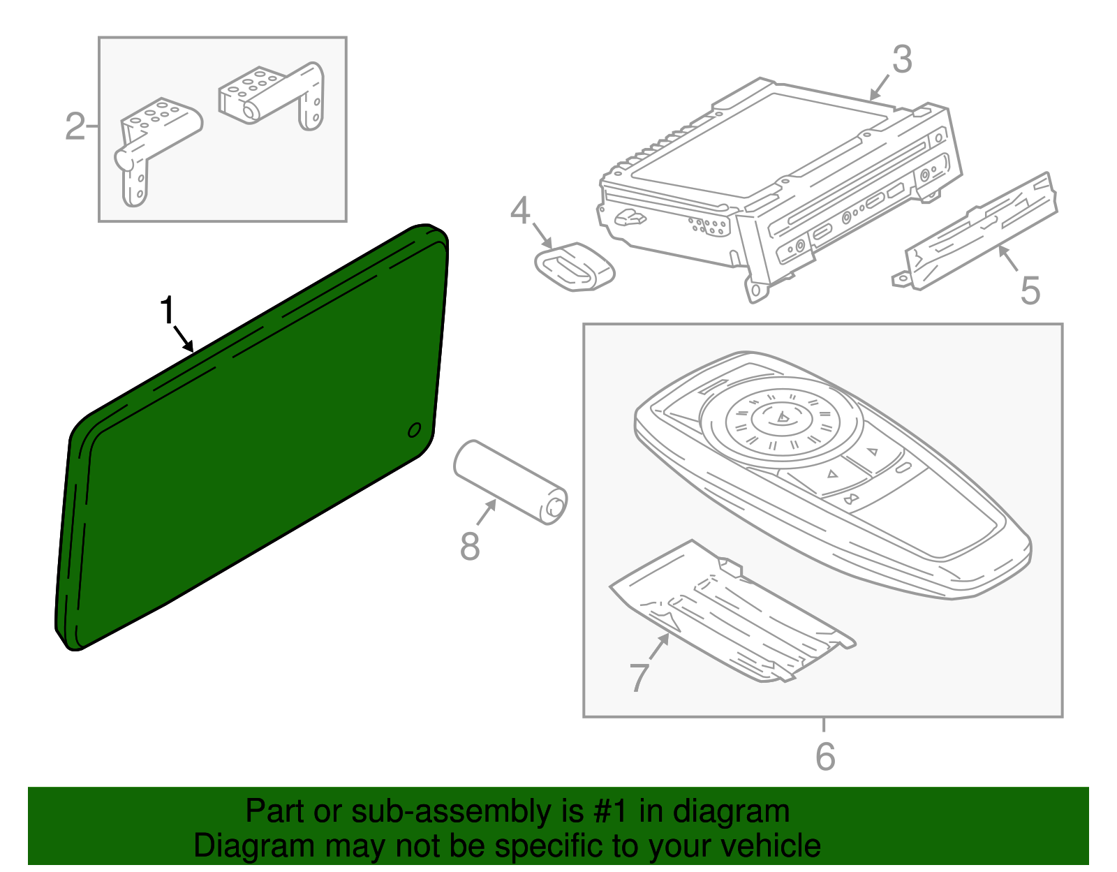 65-50-8-736-696 - 2019-2023 BMW - Display Unit | Buy BMW Parts Now