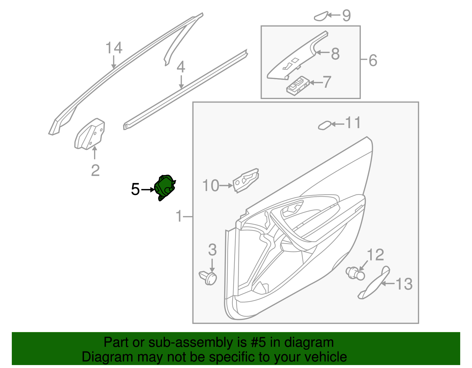 2012-2013 Hyundai Azera Seat Switch 88990-3V100 | Hyundai Parts Catalog
