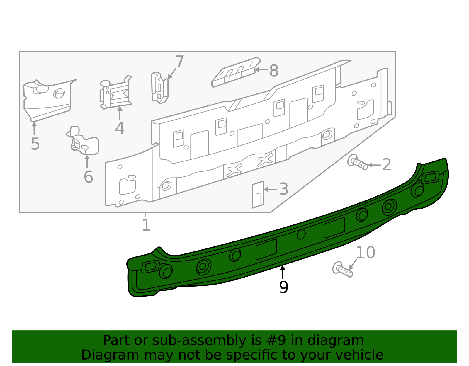 2020-2025 Volkswagen Atlas Cross Sport End Plate 3CC-813-309 | OEM ...