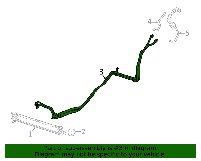 68280797AC - Coolant Bottle Inlet Hose - 2018-2020 Jeep Wrangler ...