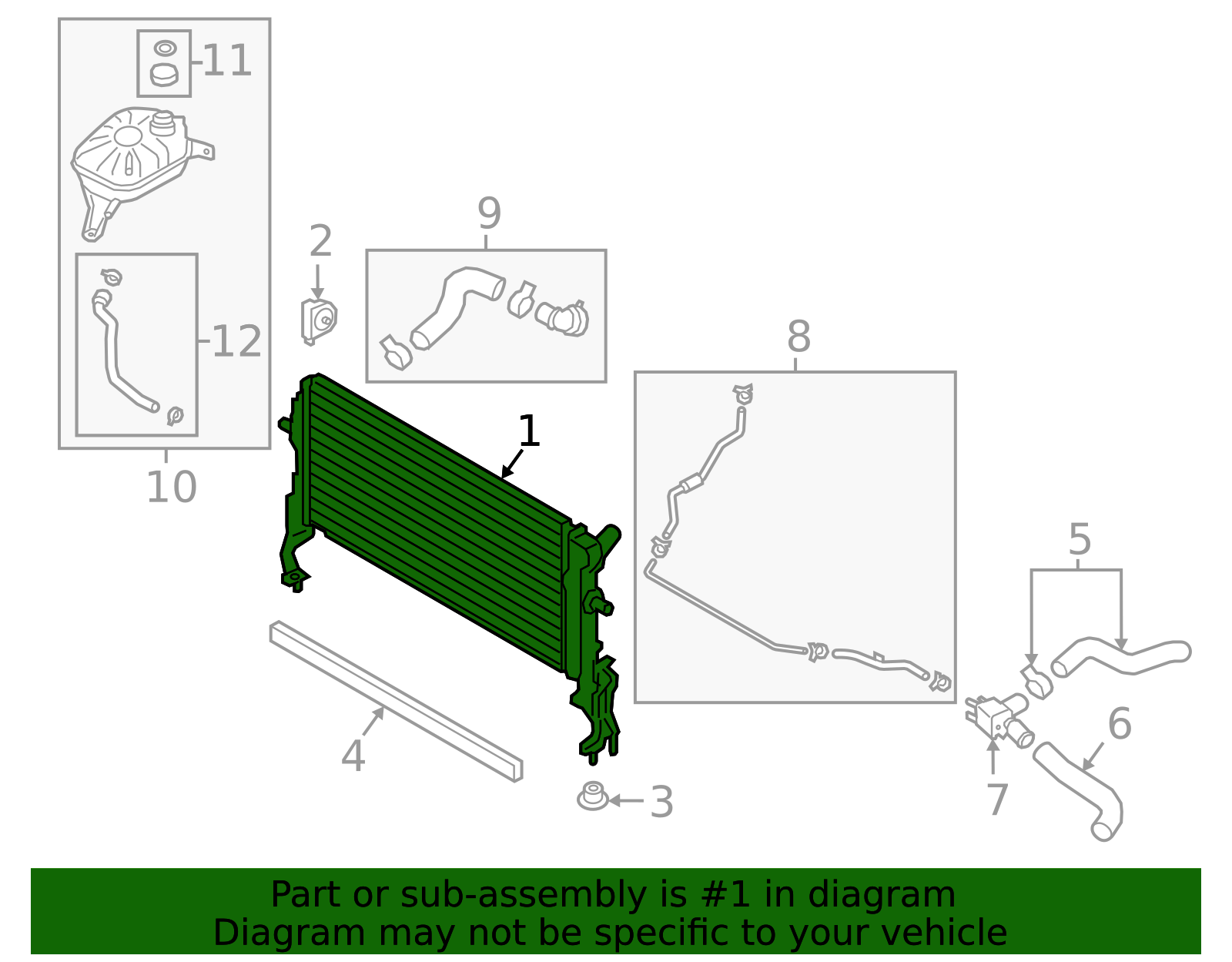 2018-2021 Hyundai Kona Radiator Assembly 25310-J9000 | Hyundai ...