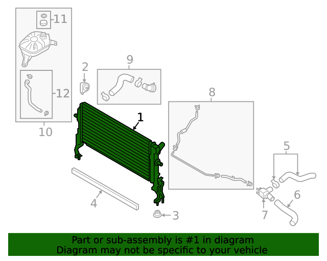 2018-2021 Hyundai Kona Radiator 25310-J9000 | AutoNationParts.com