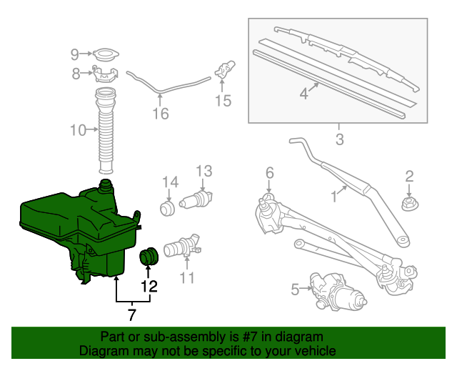 2015-2020 Lexus Washer Fluid Reservoir 85315-24130 | AutoNationParts.com