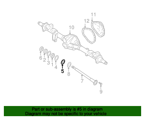 00341511 - Rear Wheel Bearing Adjuster Nut Key Retainer 1988-2010 GM ...