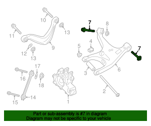 Genuine Porsche WHT-002-479 |Lower Control Arm Mount Bolt | FREE ...