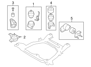 2007-2012 Hyundai Rear Mount 21930-2B500 | OEM Parts Online