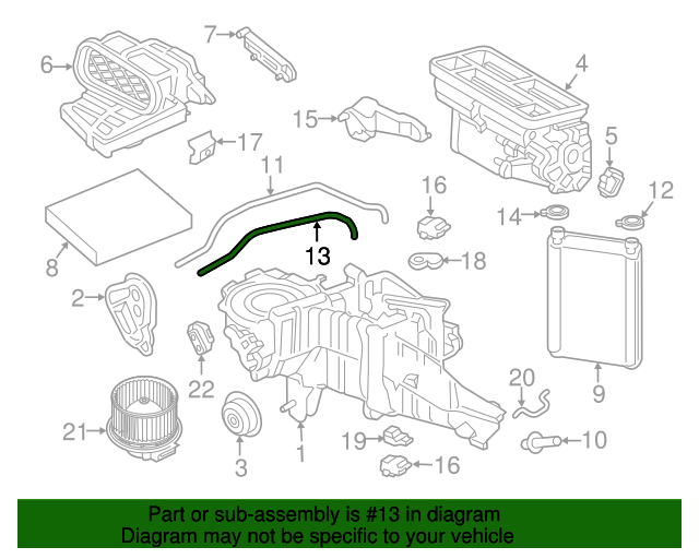 HC3Z-18472-J - Heater Hose 2017-2024 Ford | Ford Parts Direct
