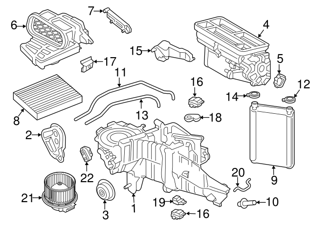 2017-2024 Ford Heater Hose hc3z18472j | TascaParts.com