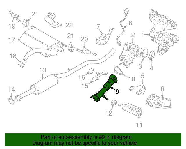 2017 Volvo XC60 Front Pipe 31415779 | TascaParts.com