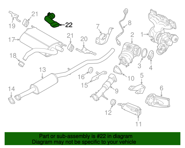 2015-2018 Volvo XC60 Exhaust Tail Pipe Tip - Passenger Side (RH ...