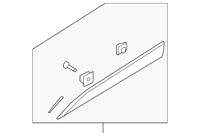 Genuine Door Molding for 2010-2015 Hyundai Tucson | Part# 87721-2S000 ...
