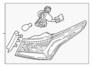 92402-J0110 - Tail Lamp Assembly - 2018-2020 Hyundai Accent | Joseph ...