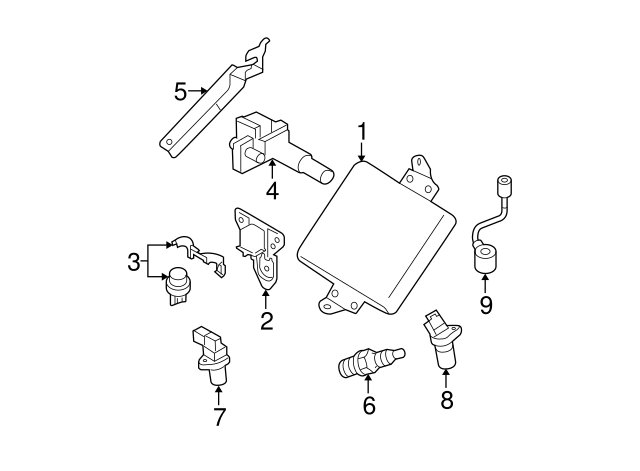 2007-2008 Subaru Forester Engine Control Module (ECM) 22611AM302 ...