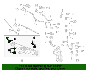 1T0-998-754 - Windshield Wiper Linkage Hardware Kit 2006-2023 Audi ...