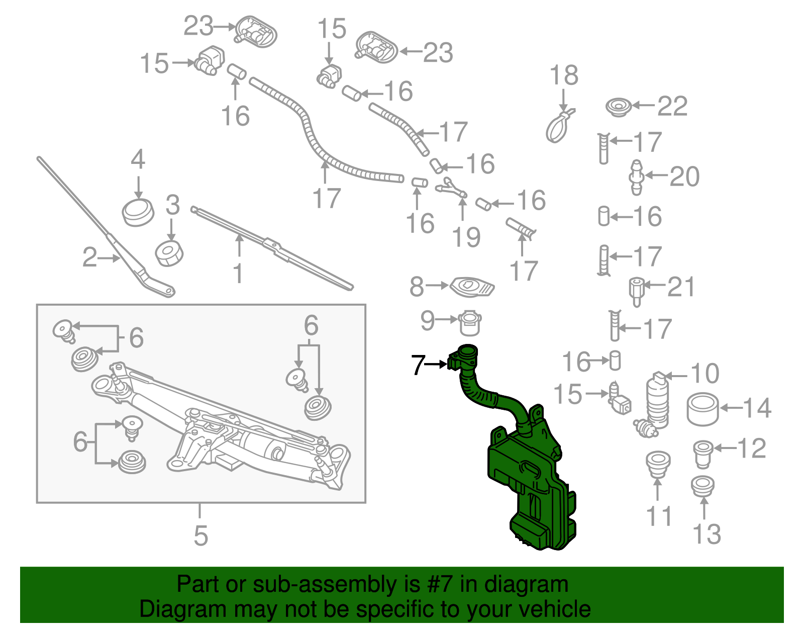 5Q0-955-453-T - Washer Reservoir 2015-2020 Audi | Audi OEM Parts
