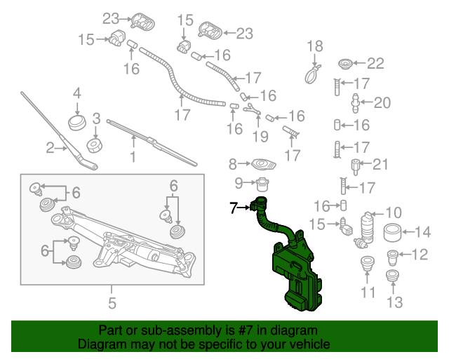 5Q0-955-453-T - Washer Reservoir 2015-2020 Audi | Audi OEM Parts