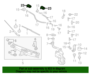 2015-2020 Audi Windshield Washer Nozzle 8V3-955-987 | AutoNationParts.com