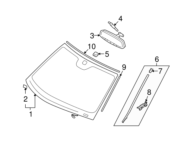 2006-2011 Hyundai Azera Outer Molding 86131-3L010 | OEM Parts Online