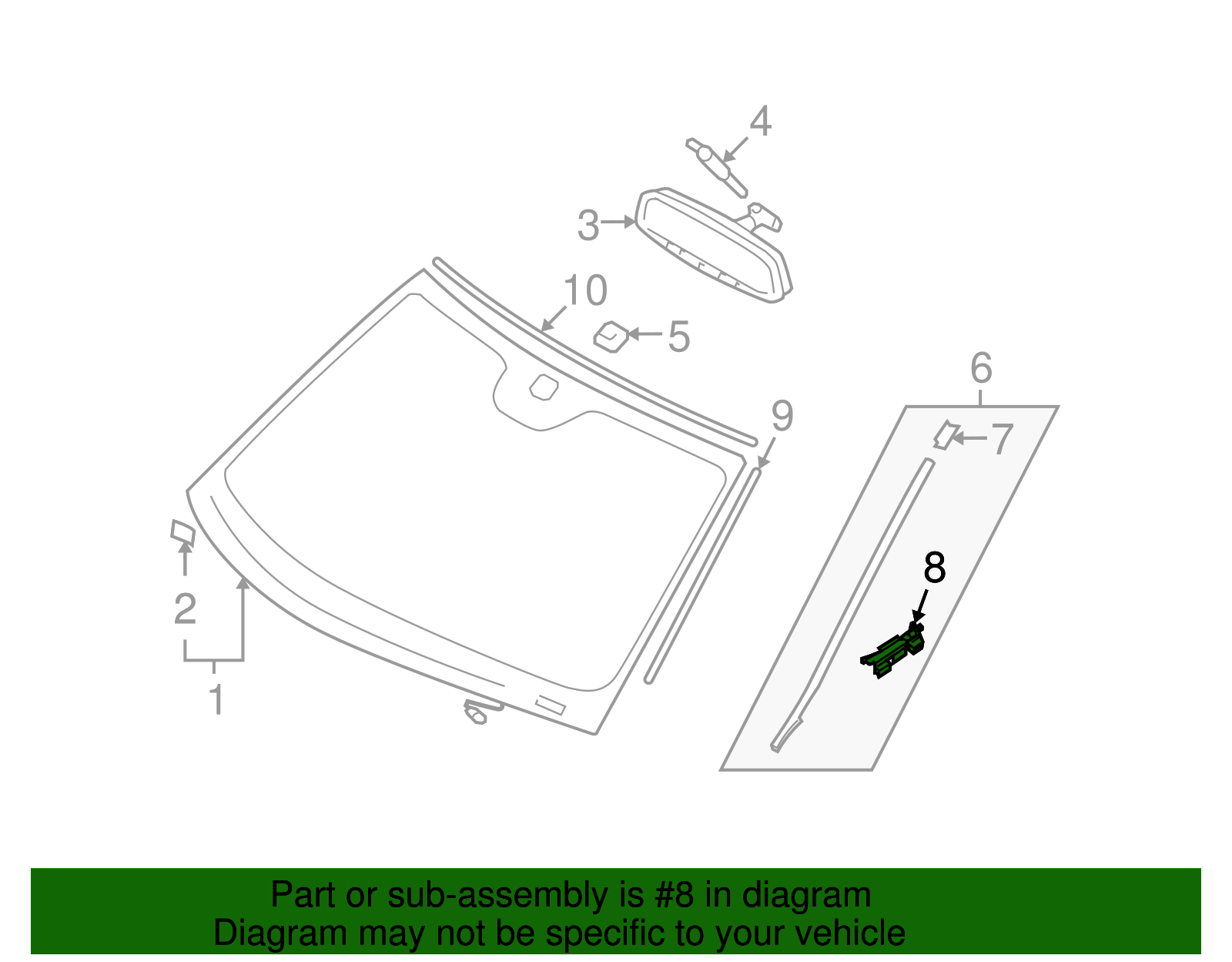 2006-2011 Hyundai Azera Outer Molding Clip 86143-3L000 | Hyundai Parts ...