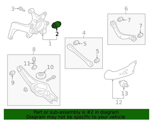 2017-2021 Hyundai Knuckle Lower Bushing 55217-F2AA0 | OEM Parts Online