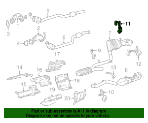 207-490-01-37 - Muffler & Pipe Rear Bracket 2010-2017 Mercedes-Benz ...