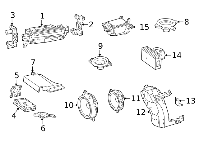 2019-2021 Lexus Mount Bracket 86211-76140 | OEM Parts Online