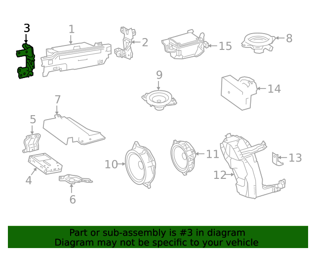 2019-2021 Lexus Mount Bracket 86211-76140 | OEM Parts Online