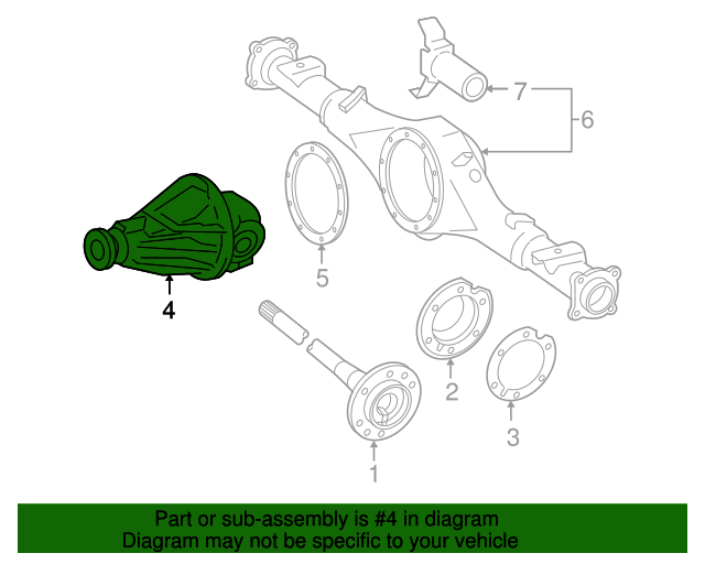 2005-2012 Toyota Tacoma Differential Carrier 41110-35A21 | National ...