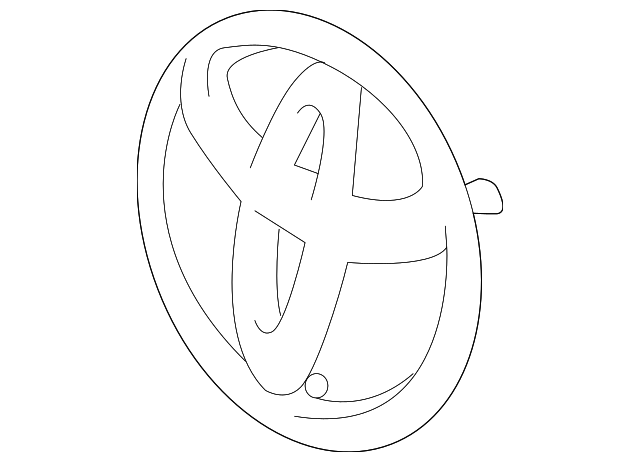 53141-0W010 - Grille Emblem 2013-2017 Toyota | Ourisman Toyota Parts