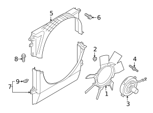 2019-2020 Ford Ranger Fan Blade KB3Z-8600-A | TascaParts.com