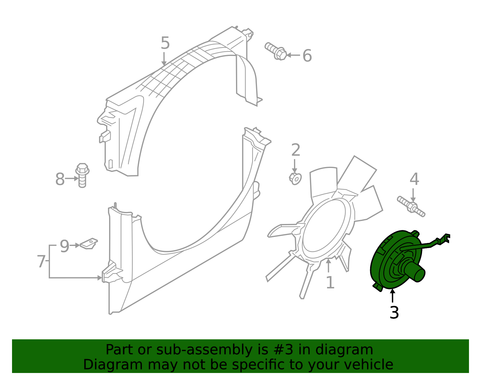 2020-2023 Ford Ranger Fan Clutch KB3Z-8A616-C | OEM Parts Online