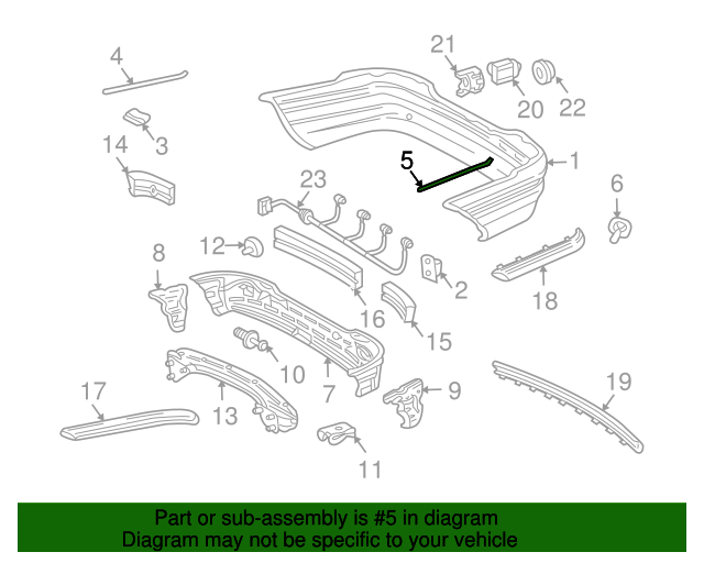 2001-2007 Mercedes-Benz Guide Rail 203-885-31-21 | MB OEM Parts