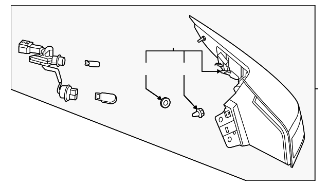 2021 Nissan Rogue Tail Lamp Assembly 26555-6RR0A | Temecula Nissan Parts