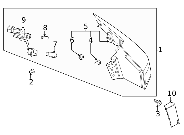 26550-6RR0D - Tail Lamp Assembly 2021-2024 Nissan Rogue | Nissan Parts ...