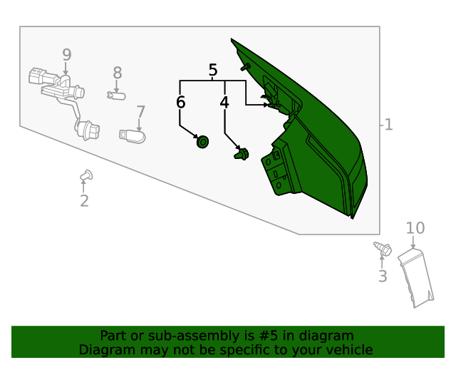 26550-6RR0D - Tail Lamp Assembly 2021-2024 Nissan Rogue | Nissan Parts ...