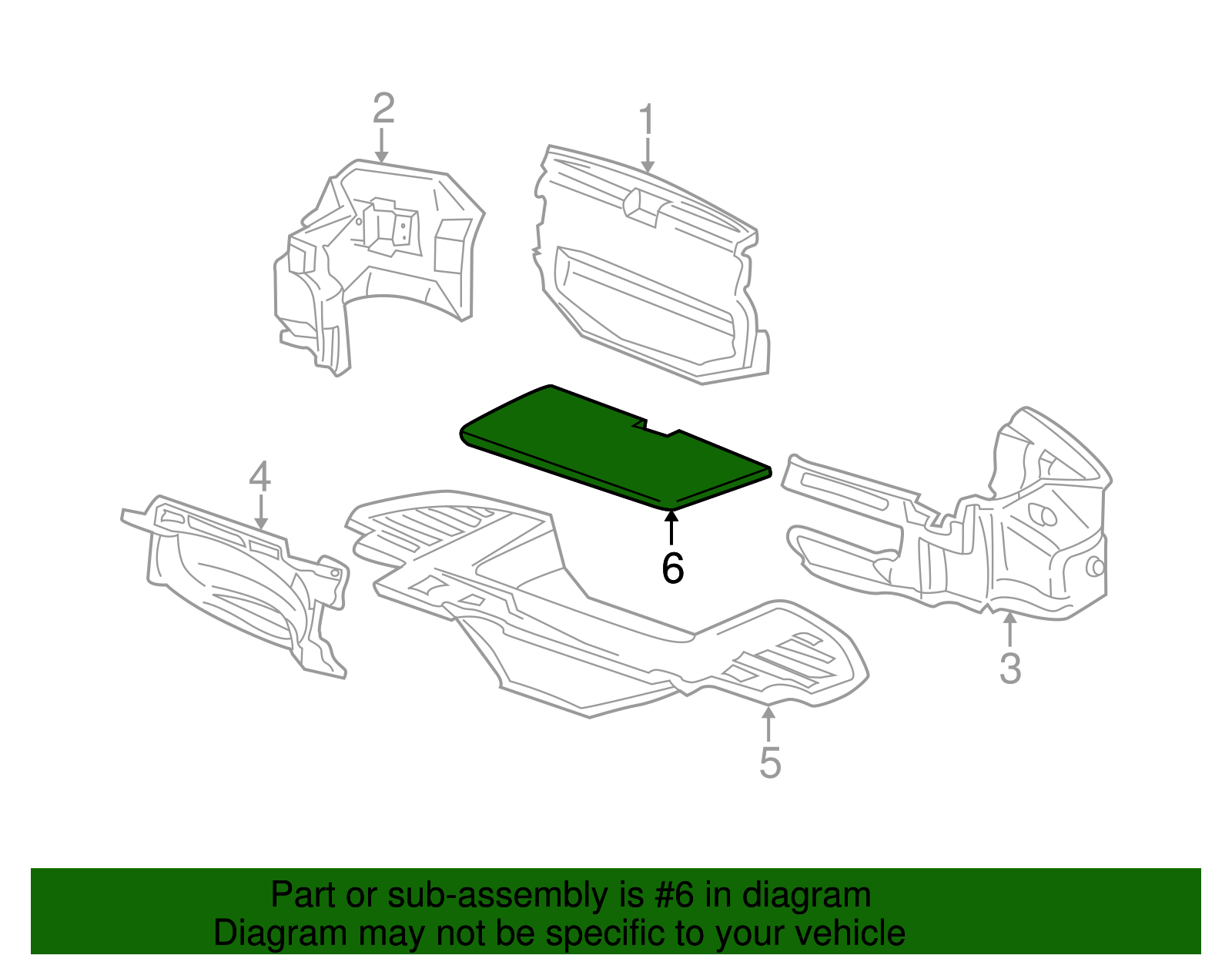 84521-S2A-003ZA - 2000-2009 Honda S2000 - Lid Tool Box *NH85L* (Gray ...