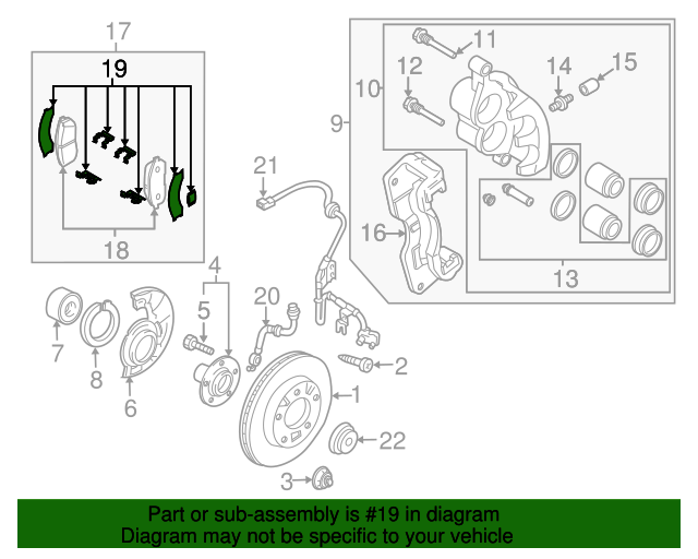 2007-2020 Mazda Brake Pads Mount Kit L2Y6-33-29Z | RealMazdaParts.com