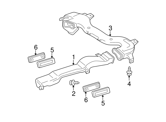 62971-48010 - Side Duct - 2008-2010 Toyota Highlander | OEM Genuine ...