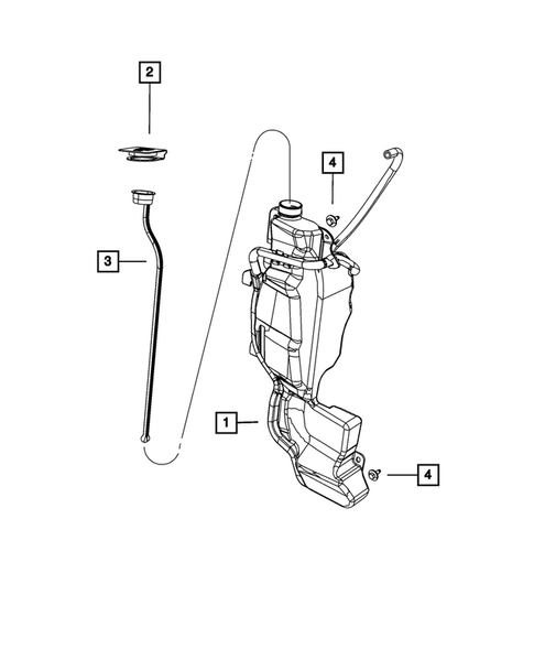 Engine Coolant Reservoir (Bottle) for 2016 Ram 1500 | Mopar eStore