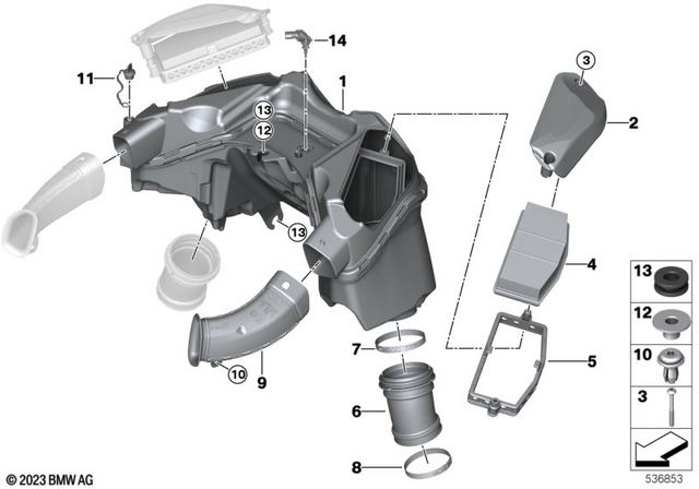 13628519445 - Intake Air Temperature Sensor 2017-2025 BMW-Motorrad ...