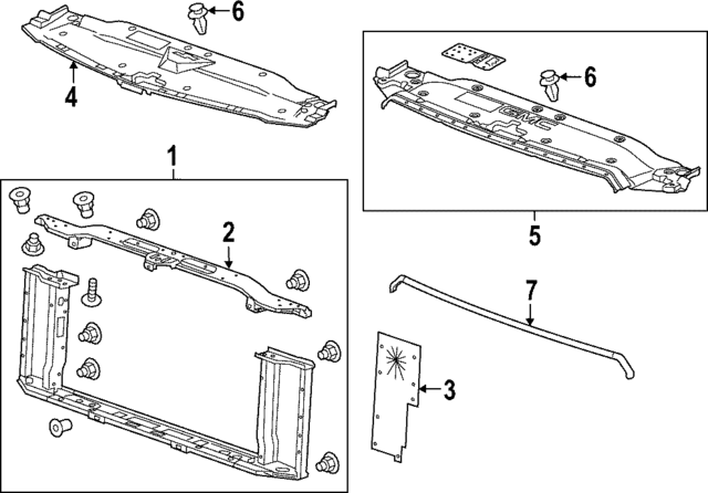 84163663 - Front Compartment Front Sight Shield 2017-2019 GMC | GM ...