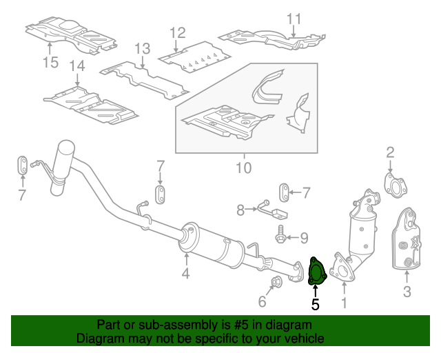 2016-2021 GM Catalytic Converter Gasket 55597347 | TascaParts.com