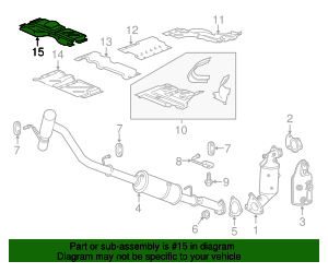 1996-2023 GM Exhaust Tail Pipe Heat Shield 15081303 | GMPartsDirect.com