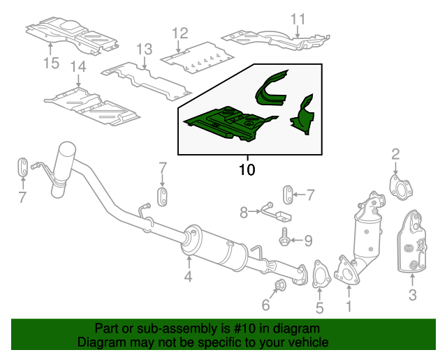 2010-2022 GM Passenger Side Exhaust Heat Shield 25830062 | AwesomeParts.com